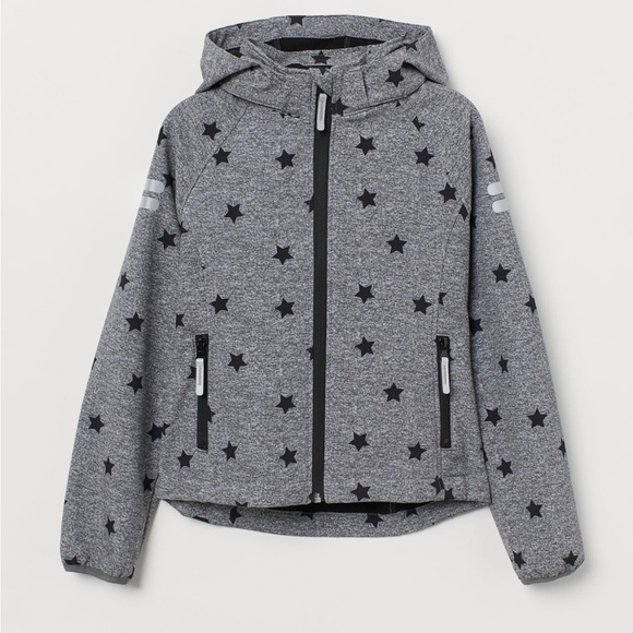H&M | Jackets & Coats | Hm Girl Hooded Waterrepellent Shell Jacket ...